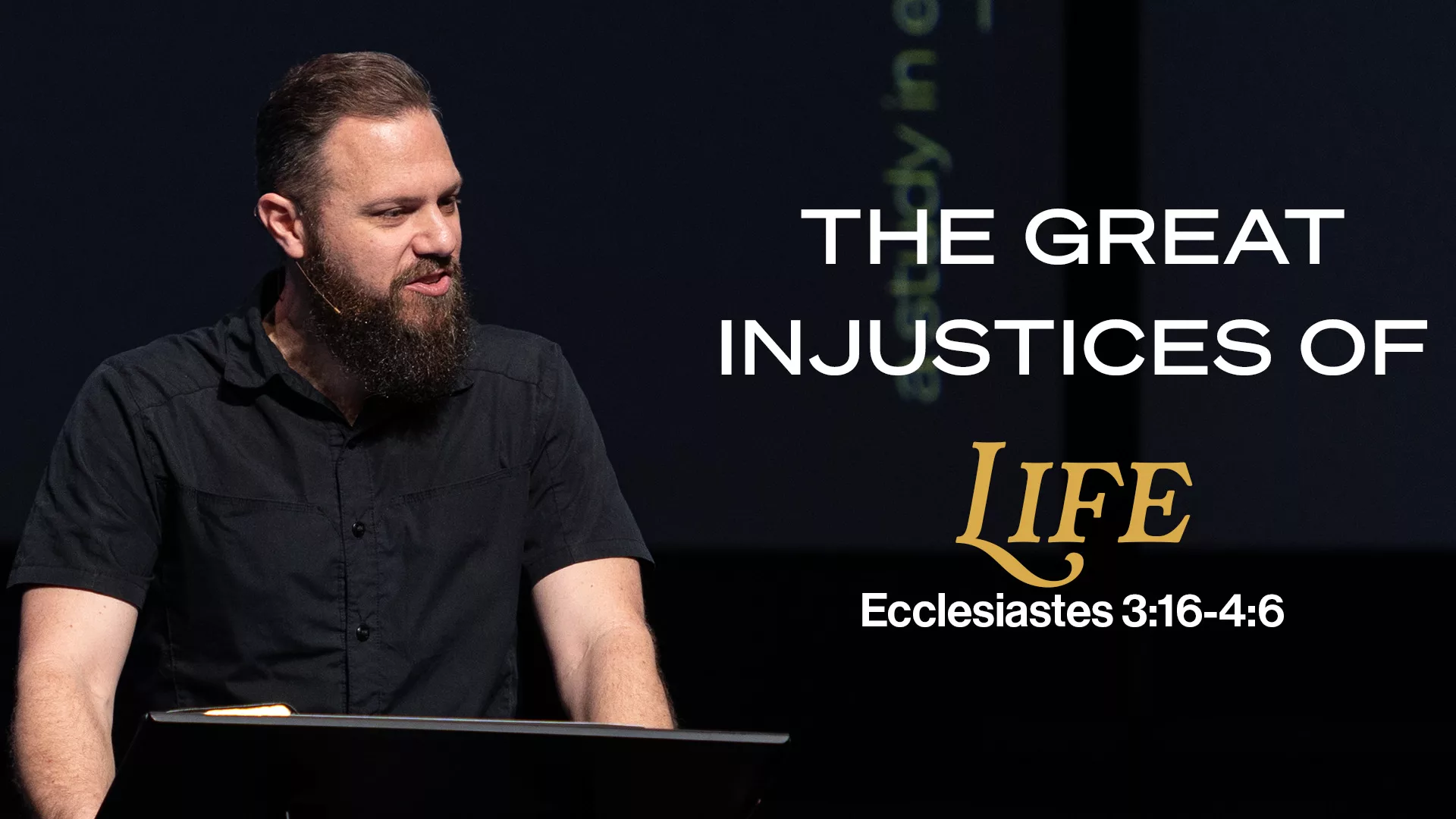 Ecclesiastes: The Great Injustices of Life - Grace Calvary Chapel